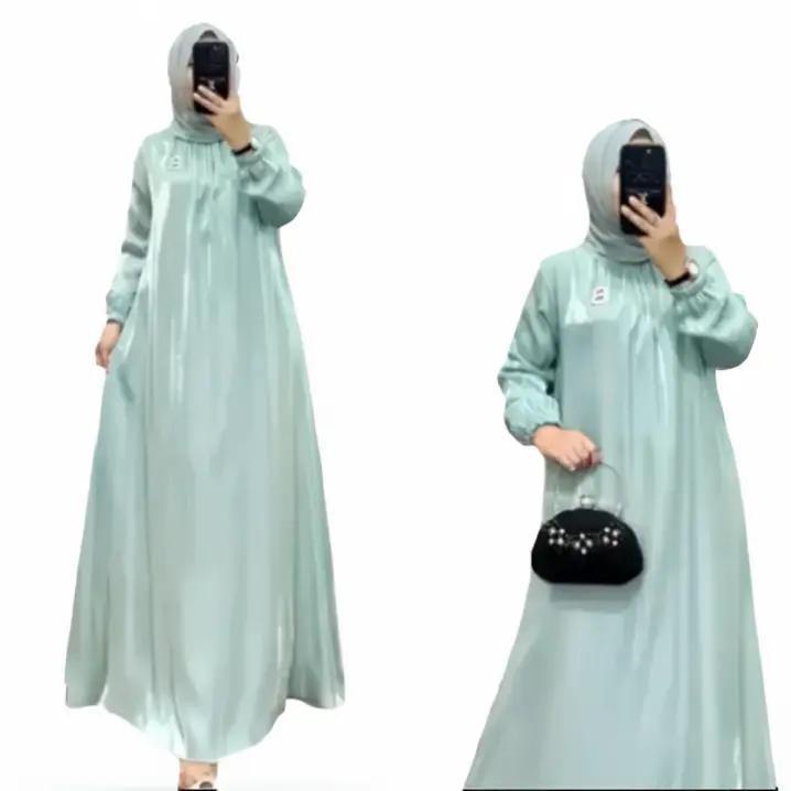 Jual Zhm_fashion Gamis Terbaru Shimmer Silk Premium Jumbo Maxi ( ELISHA ...