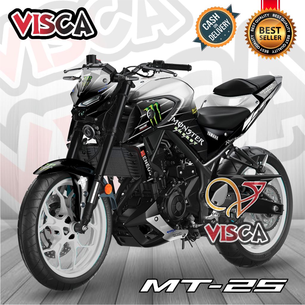 Jual Stiker Decal Yamaha MT 25 NEW Dekal Mt 25 Striping Mt 25 Variasi ...