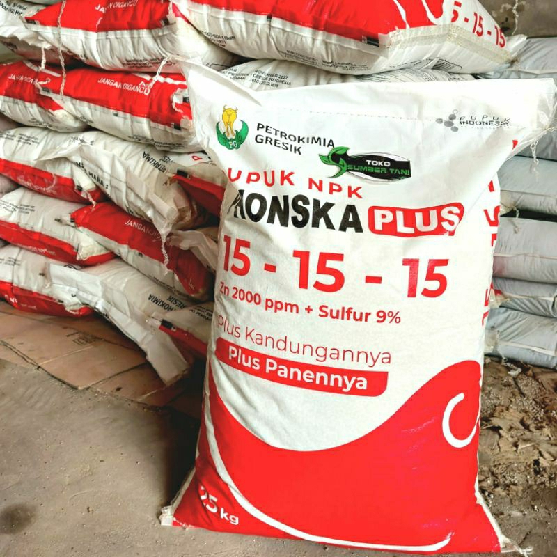 Jual Pupuk Daun Buah Phonska Plus 15-15-15 25kg Original Petrokimia ...