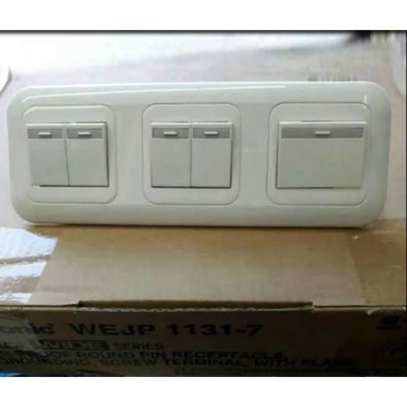 Jual Panasonic saklr 3 gang 5 seri+seri engkel besar saklar 2-2-1 ...