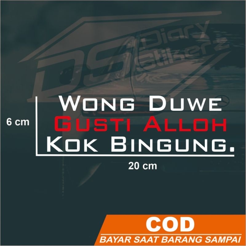 Jual stiker kata jawa | cutting stiker viral | Shopee Indonesia