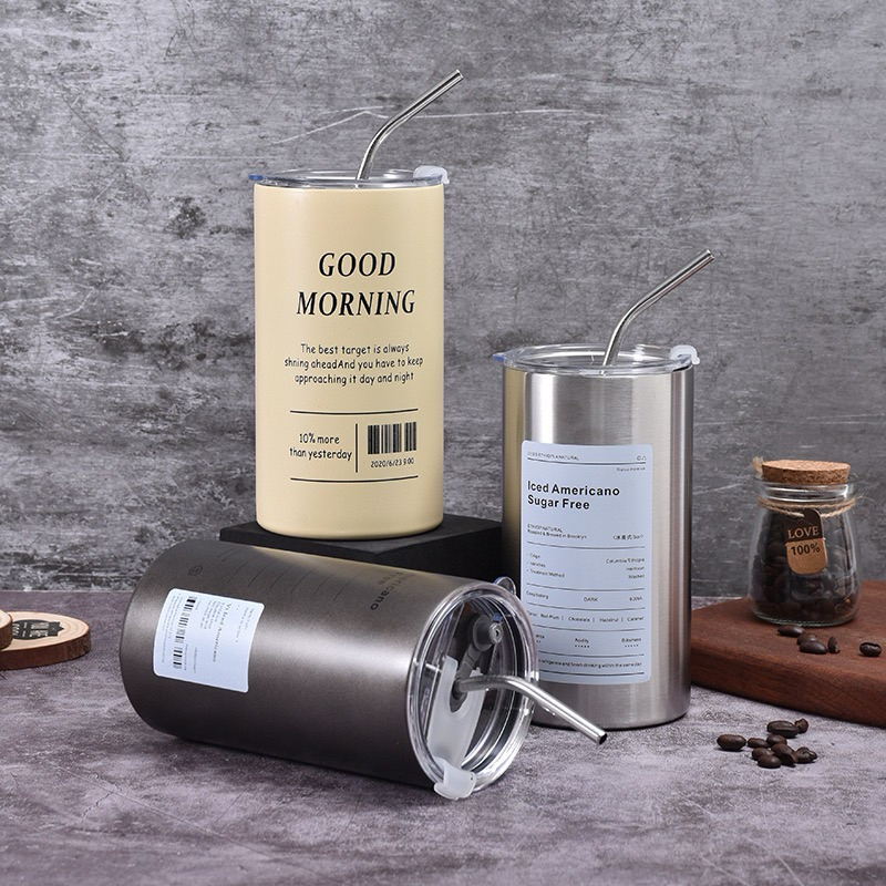 Jual 600ml Botol Minum Stainless Steel / Tumbler Coffee Cup /Gelas ...