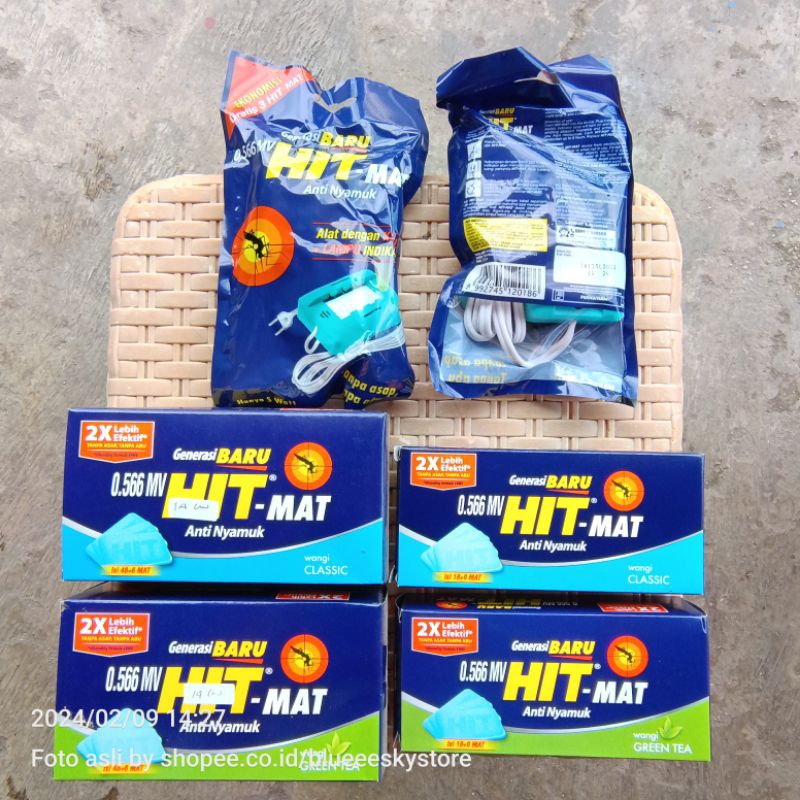 Jual HIT Mat Anti Nyamuk Elektrik Satu Set Alat dan Isi Ulang | Shopee ...