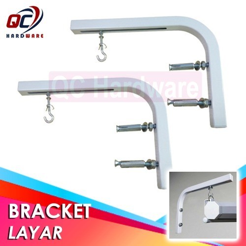 Jual Bracket gantungan layar proyektor - Screen projector Bracket L ...