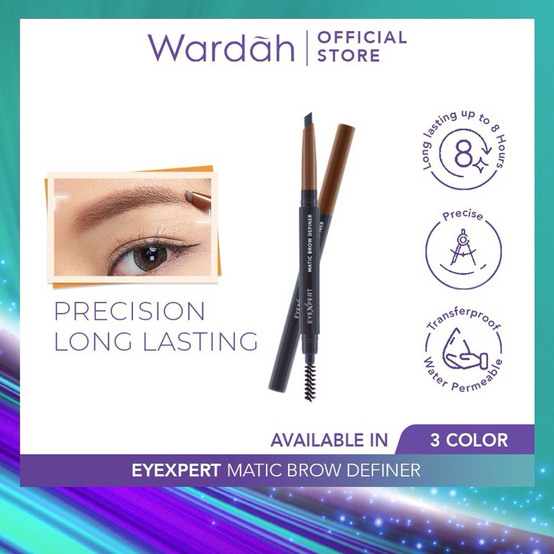 Jual Wardah EyeXpert Matic Brow Definer - Pensil Alis wardah Anti Air ...