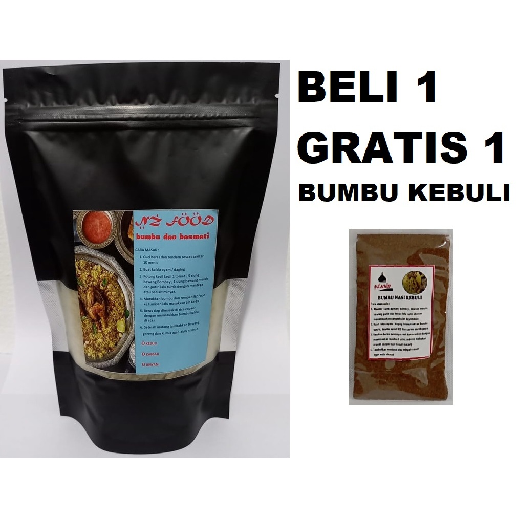 Jual KABSAH BASMATI INSTAN BELI 1 GRATIS 1 BUMBU KEBULI | Shopee Indonesia