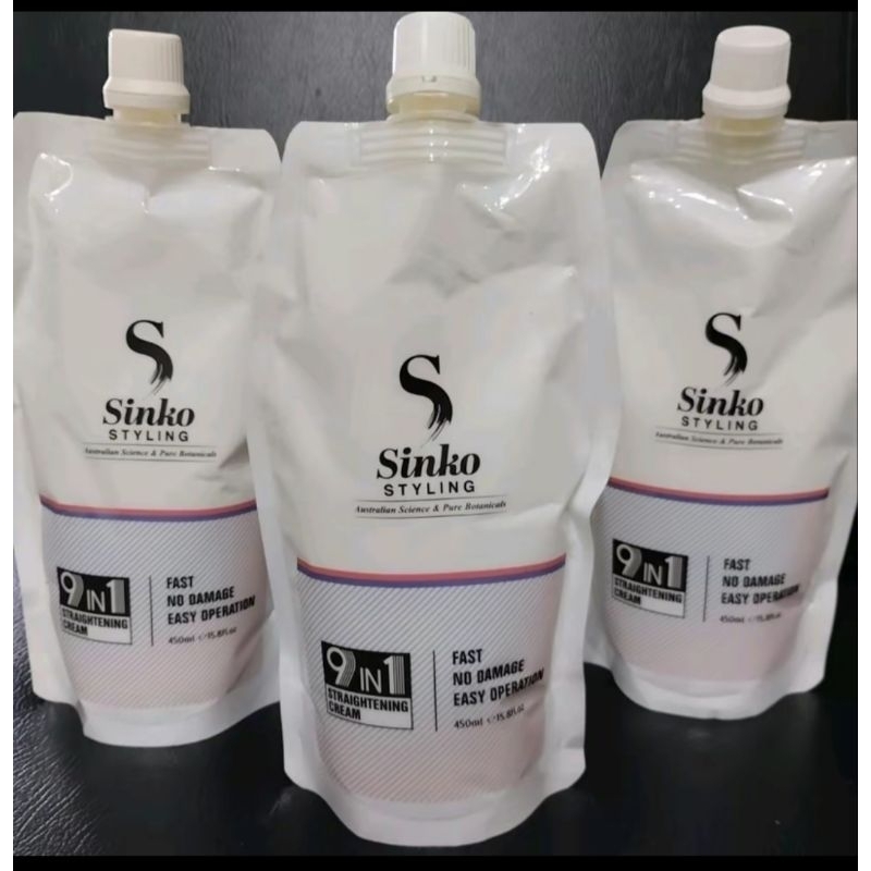 Jual Sinko Hairstyling 9 in 1 straigtening cream Obat Smoothing ...