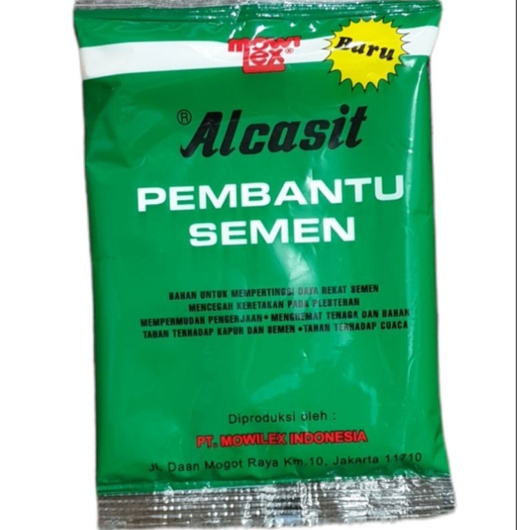 Jual Alkasit Alcasit ALKASIT Mowilex Pembantu Semen 50 gram | Shopee ...