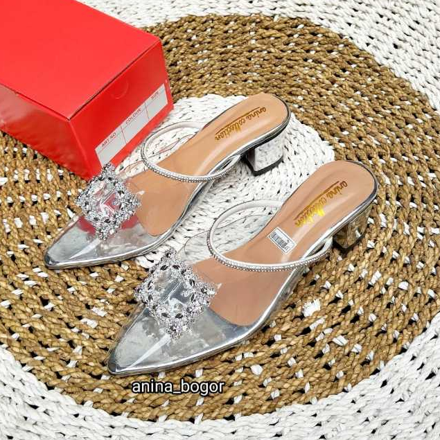 Jual SEPATU HEELS PESTA WANITA TERBARU MIKA KACA TRANSPARAN TALI ...