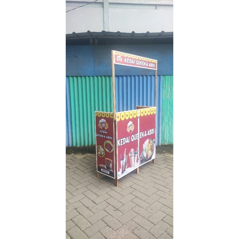 Jual Booth Portable Kayu/ Booth Portable / Gerobak Kayu/ Gerobak Murah ...