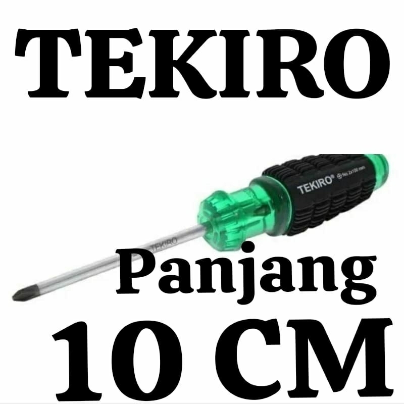 Jual OBENG TEKIRO + UKURAN 10CM /100MM | Shopee Indonesia
