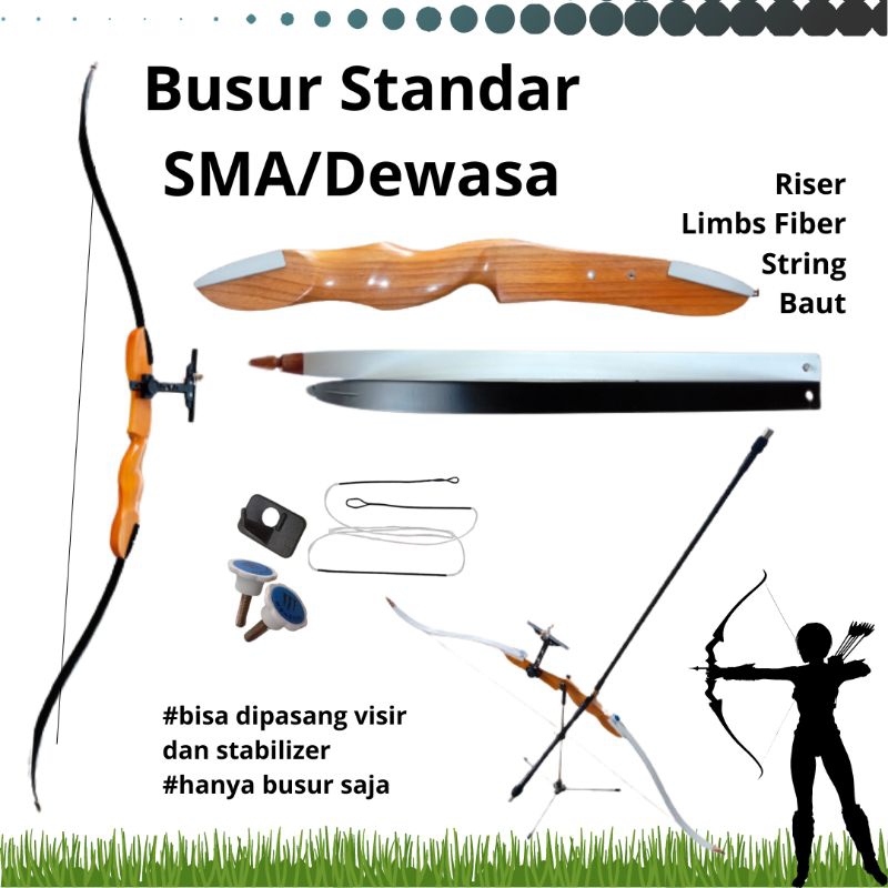 Jual Busur Standar Dewasa Limb Fiber Bending | Shopee Indonesia