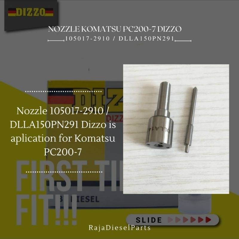 Jual DIZZO NOZZLE KOMATSU PC200-7 105017-2910 / DLLA150PN291 DIZZO | Shopee Indonesia