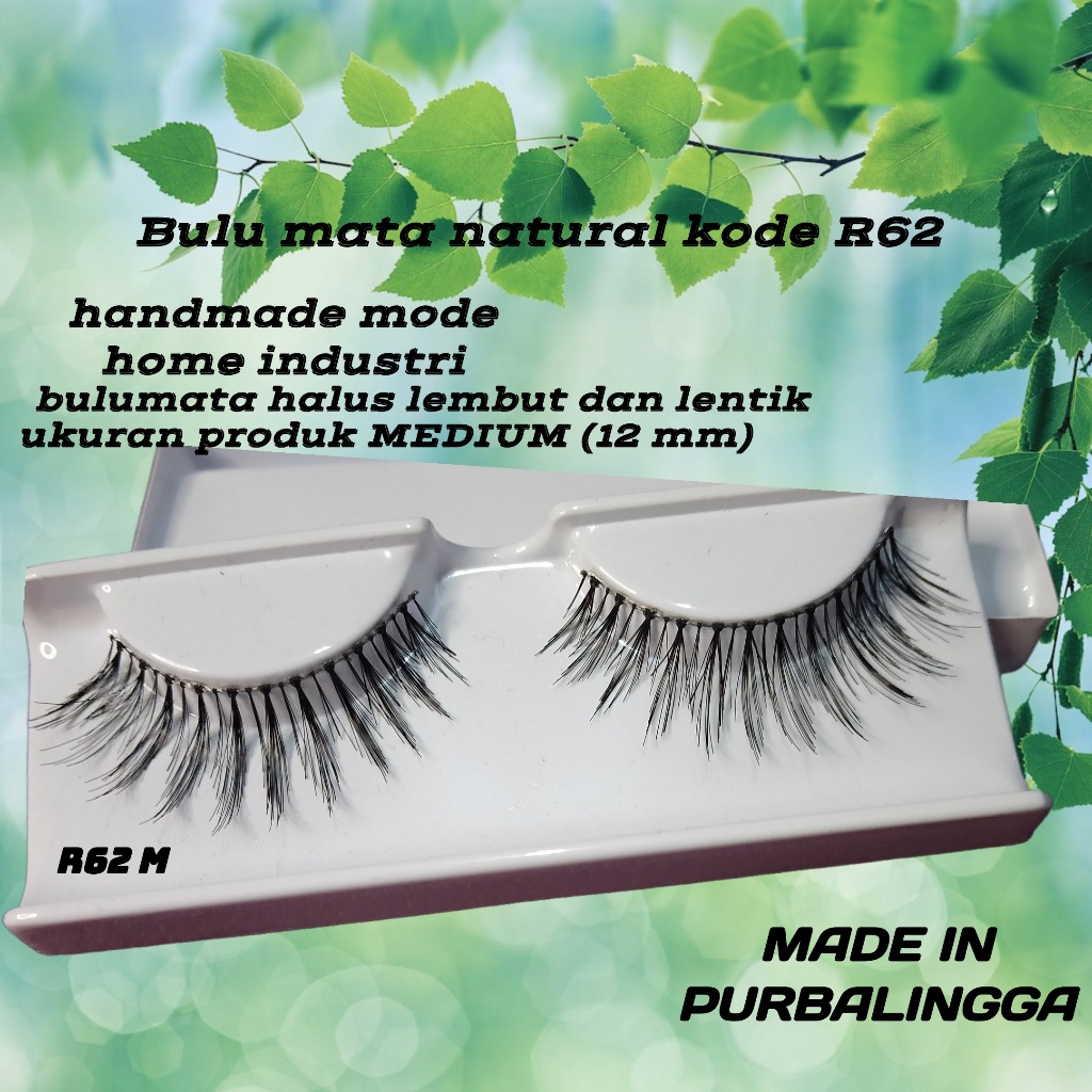 Jual bulumata palsu lusinan R62 full cover (12pasang) | Shopee Indonesia