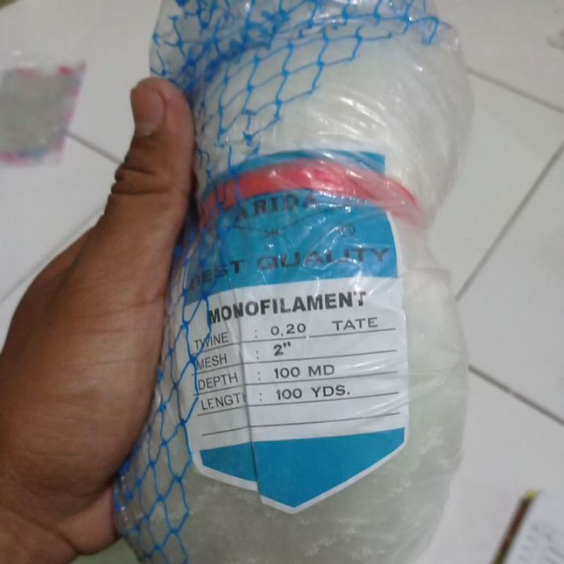 Jual JARING IKAN ARIDA 2 INCH 0.20 100MD/100YDS TATE JARING ARIDA | Shopee Indonesia