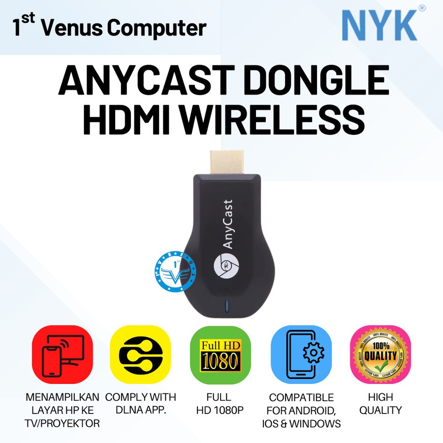 Jual ANYCAST DONGLE HDMI WIRELESS / HDMI ANYCAST / ANY-CAST | Shopee ...
