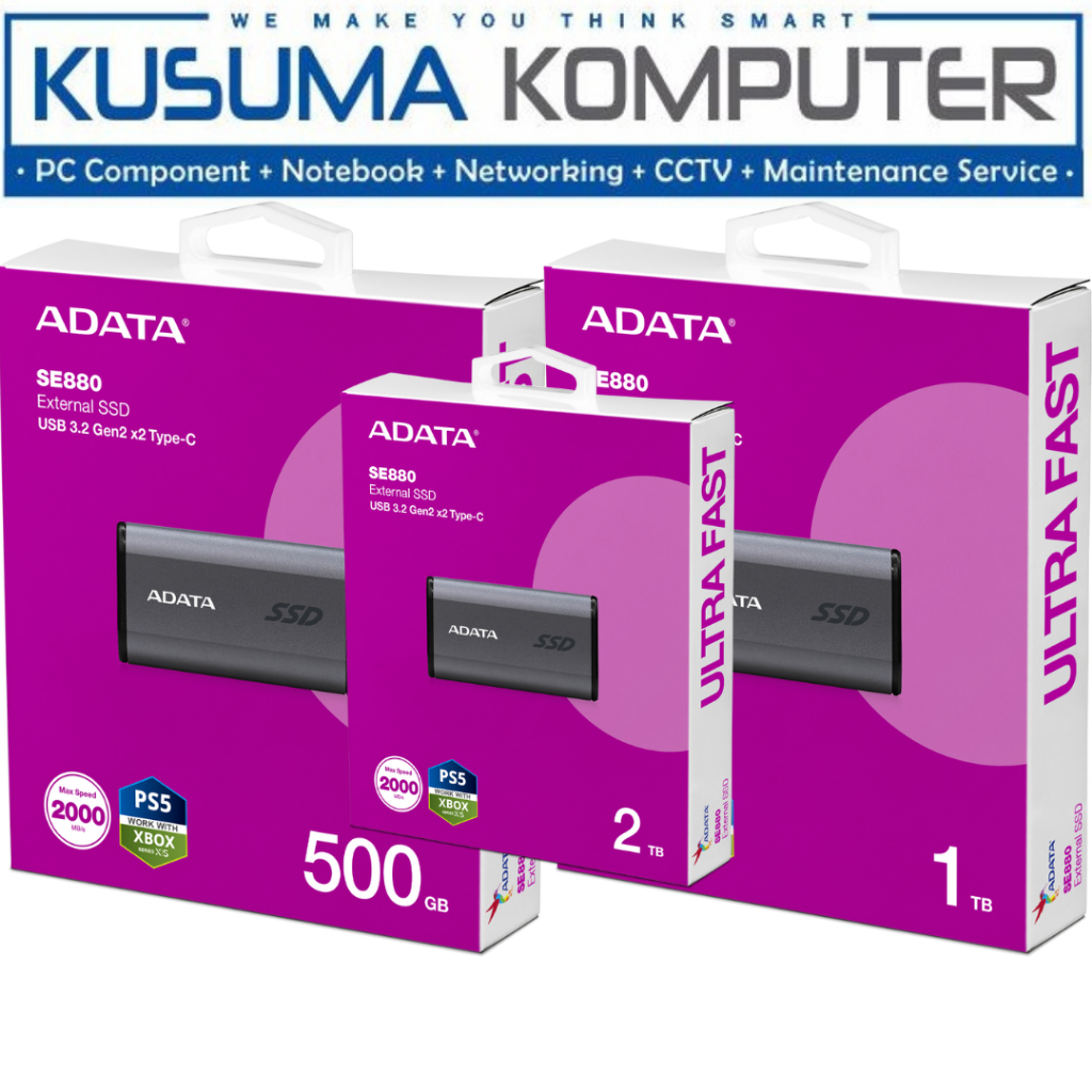 Jual Adata Elite SE880 External SSD 500GB / 1TB / 2TB Eksternal SSD Portable Up to 2000 MB/s ...