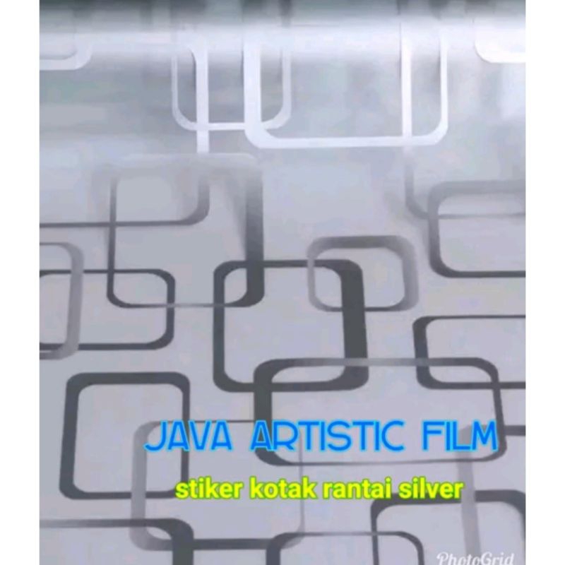 Jual Stiker kaca jendela rumah motif minimalis/sticker kaca motif kotak ...