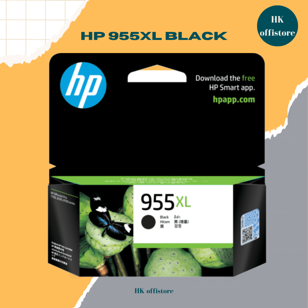 Jual HP 955XL High Yield Black Original Ink / Tinta cartridge | Shopee ...