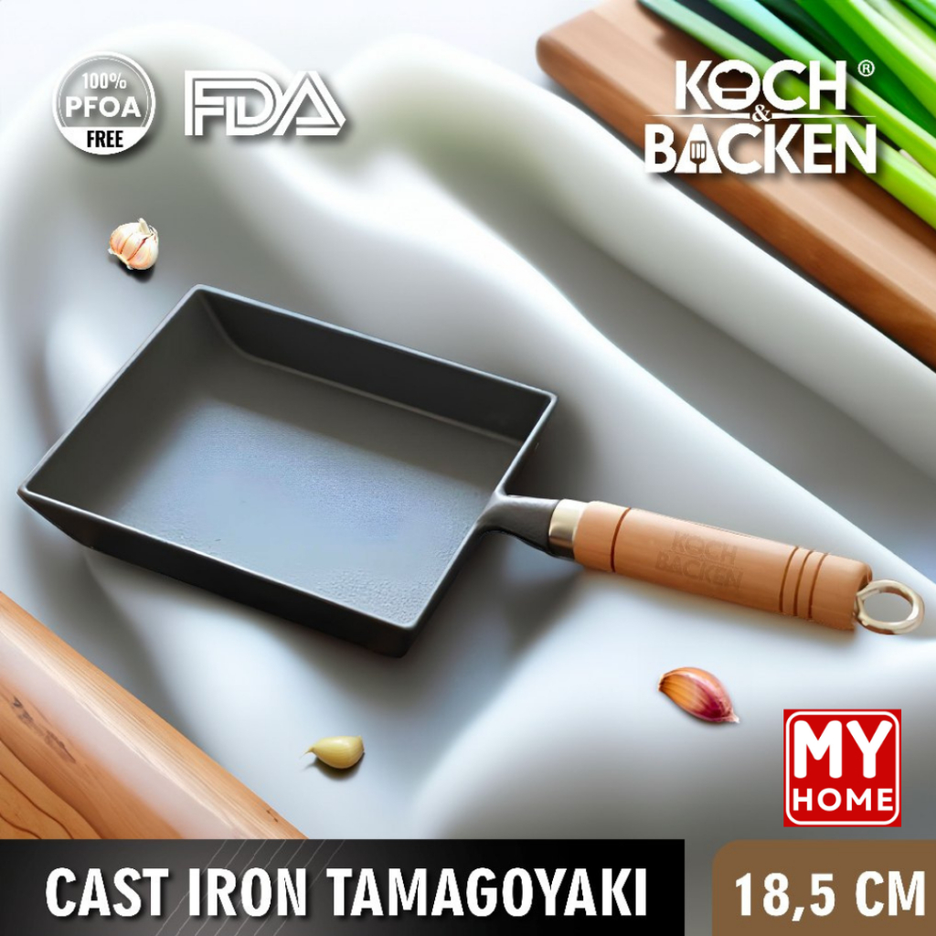 Jual KOCH&BACKEN Cast Iron Tamagoyaki Pan – Wajan Penggorengan Omelette ...