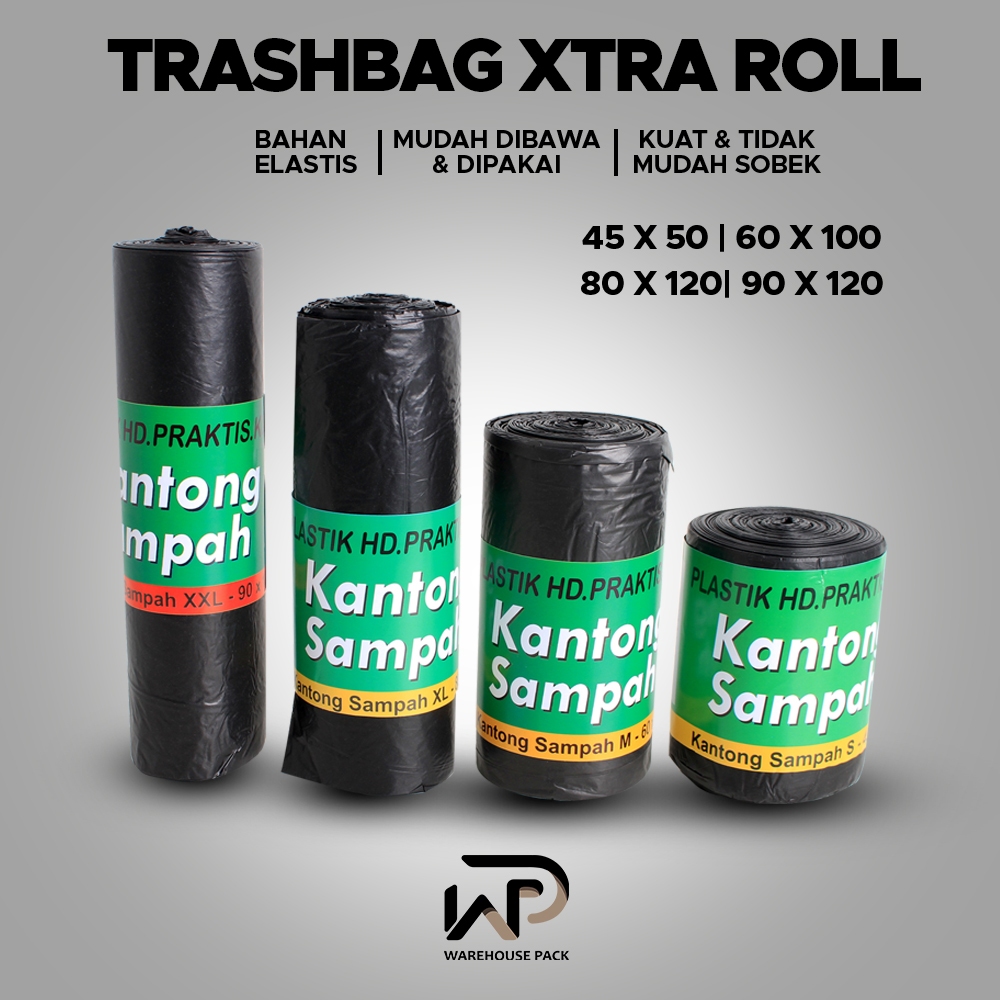 Jual Plastik Tempat Sampah | Kantong Plastik Sampah | Trash Bag Hitam Roll | Kresek Sampah Jumbo ...