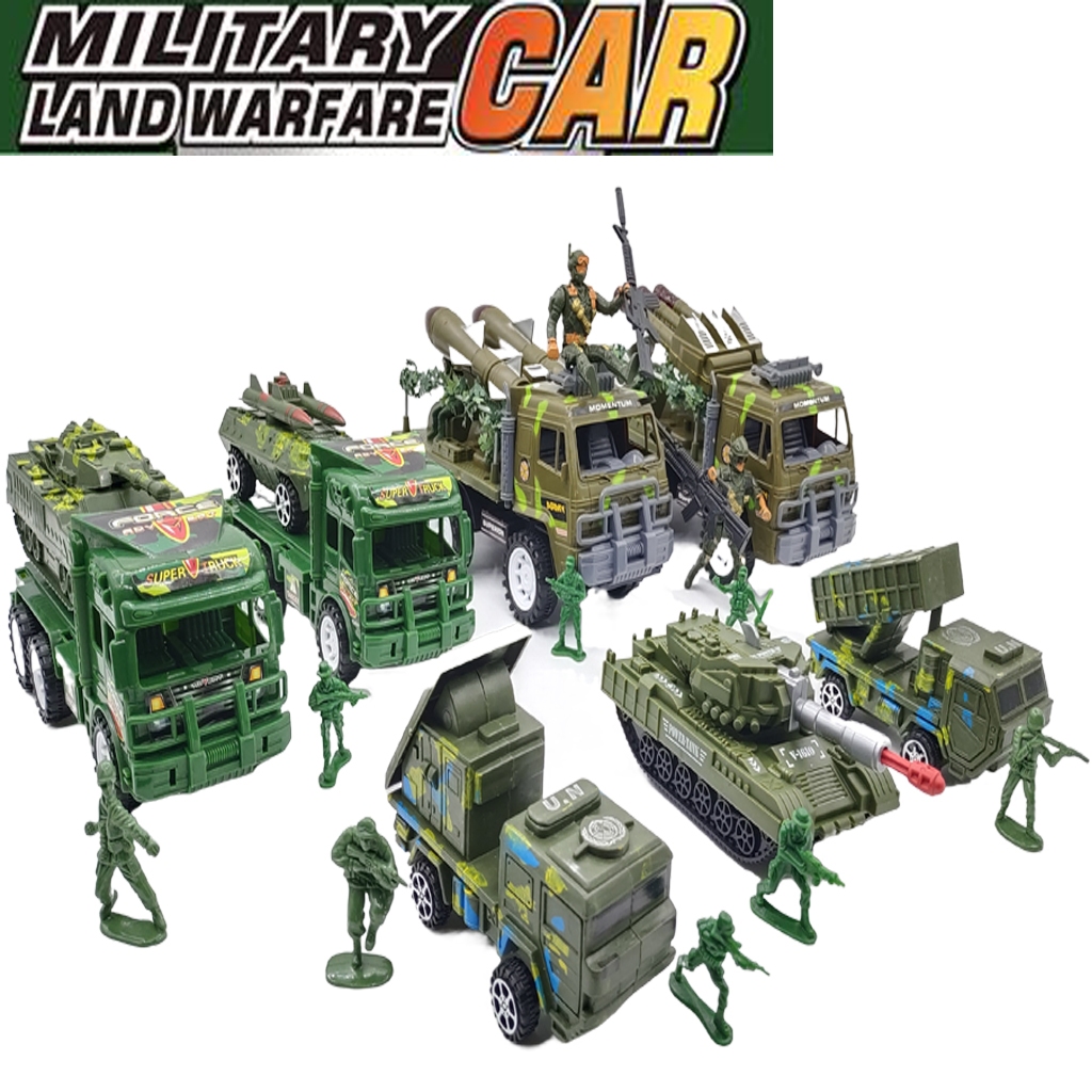 Jual Children's military toy set Tank missile car Rocket car soldier ...