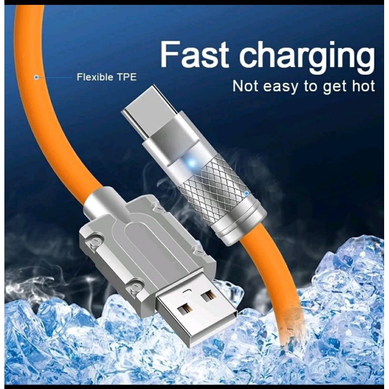 Jual KABEL DATA CHARGER 120W FAST CHARGER KABEL CHARGER MICRO USB TYPE ...