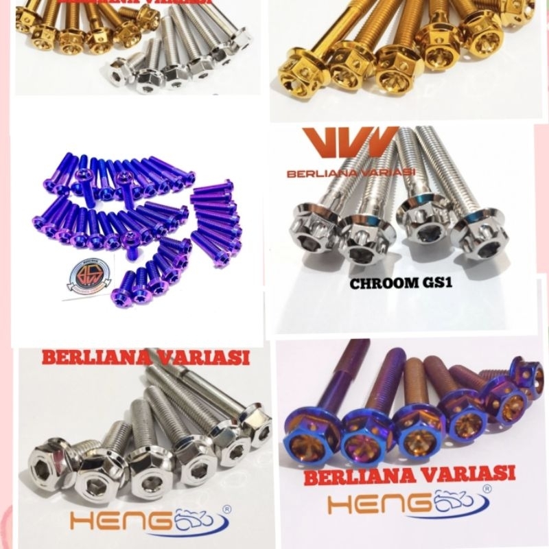 Jual BAUt PROBOLT M8 DRAT 12 PANJANG 1,5cm s/d 6CM ORIGINAL HENG ...