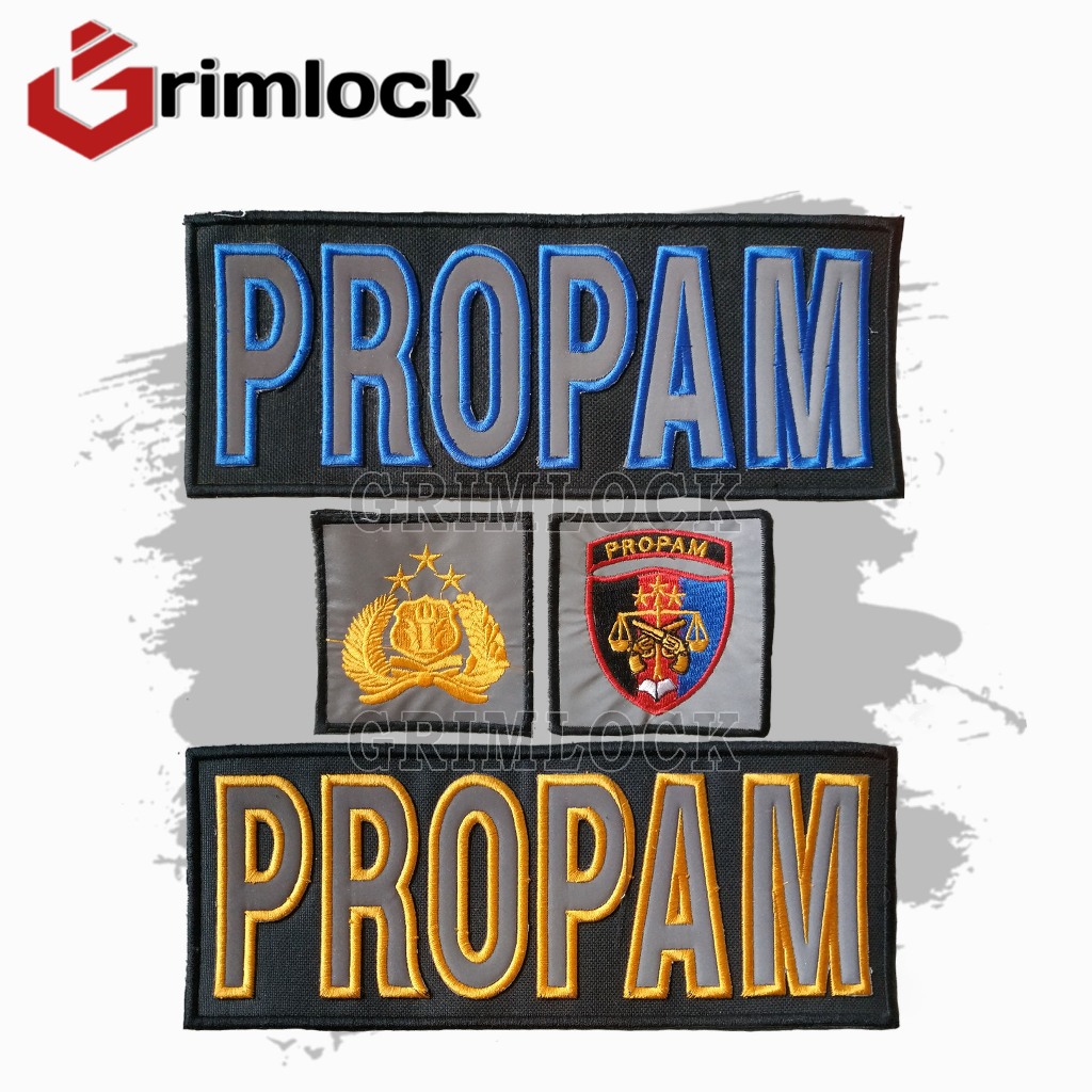 Jual Logo Bordir Propam / Patch Logo Bordir | Shopee Indonesia