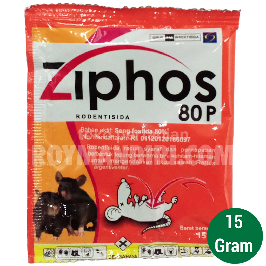 Jual Rodentisida Racun Tikus Ziphos 80P @15 gram | Shopee Indonesia