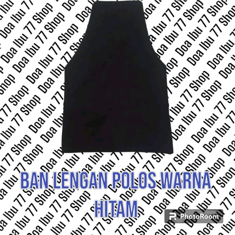 Jual Ban lengan polos bahan drill/ warna hitam/ban lengan/bahan/polos ...