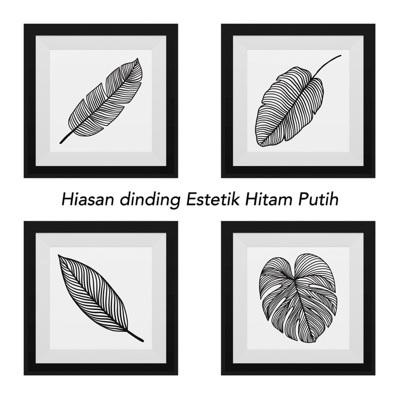 Jual HIASAN DINDING ESTETIK HITAM PUTIH | Shopee Indonesia