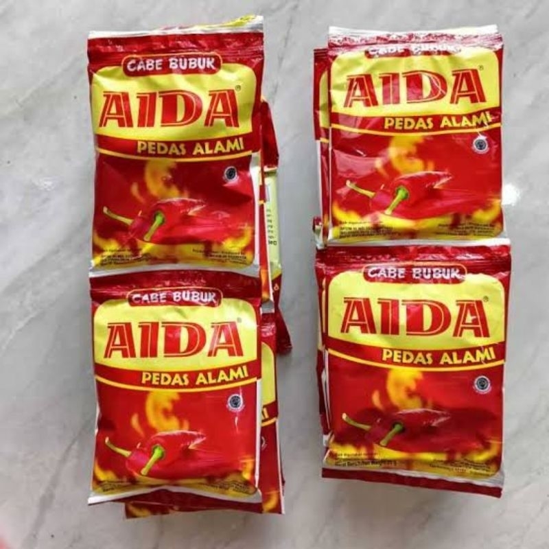 Jual cabe bubuk aida 1 renceng 10 sachet | Shopee Indonesia