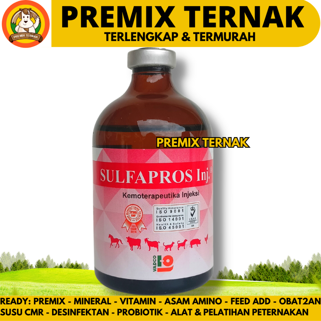 Jual SULFAPROS INJ 100ML VADCO - Obat Infeksi Pernafasan Pencernaan ...