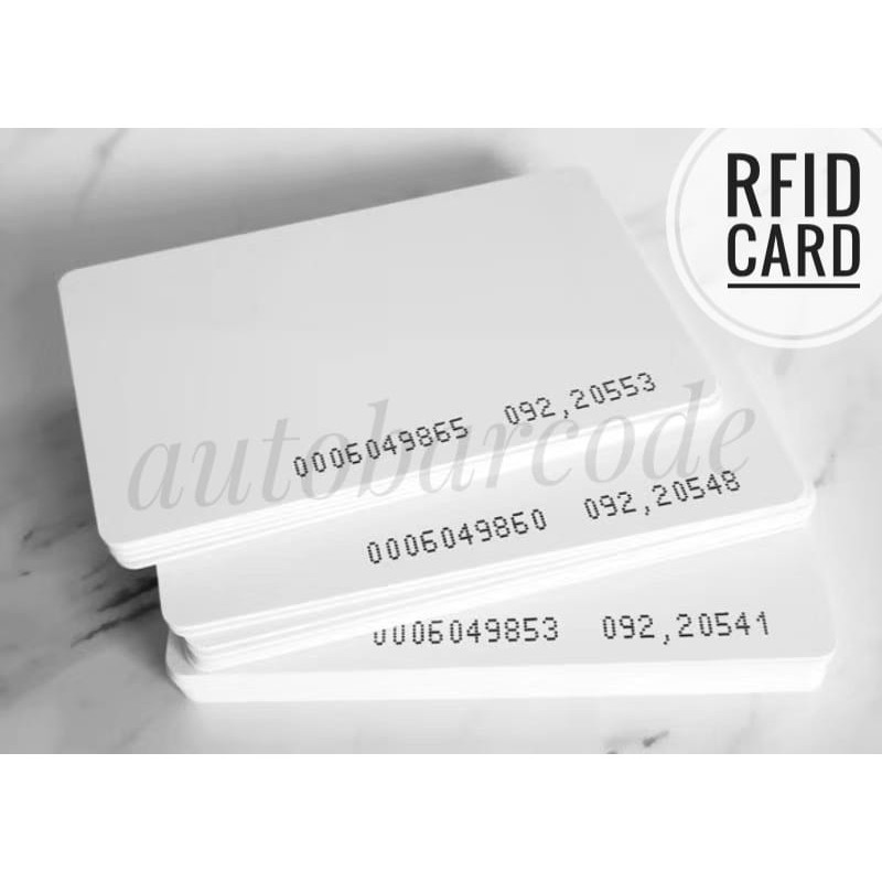 Jual RFID PROXIMITY 125khz ID CARD / KARTU MESIN ABSENSI / KARTU AKSES ...