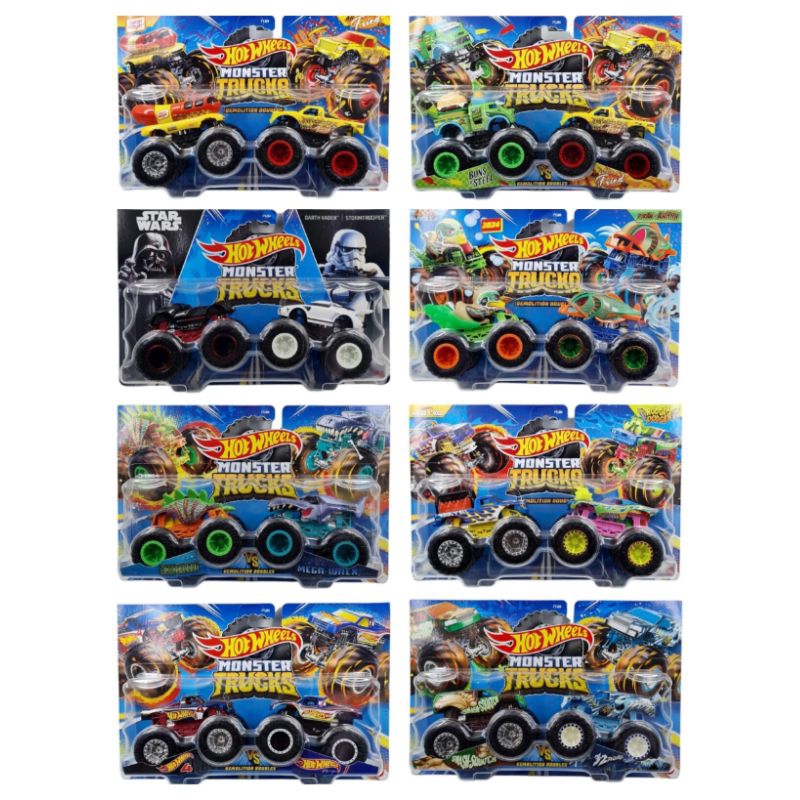 Jual Hot Wheels Monster Trucks Demolition Doubles Monster Trucks
