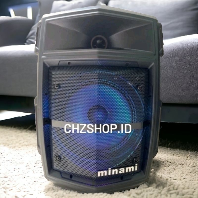 Jual Minami Partybox 80 Speaker Portable Speaker Troli 8 inch Minami PB ...