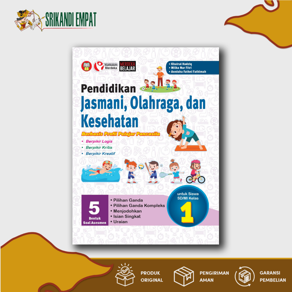 Jual Buku Sekolah Pendidikan Jasmani, Olahraga, dan Kesehatan SD/MI Kelas 1 Kurikulum ...