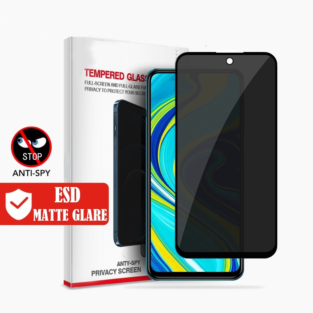 Jual [FULL LAYAR] Anti spy Redmi Note 10 pro 9 9a 9c 8 7 5 9T 9S 10T ...