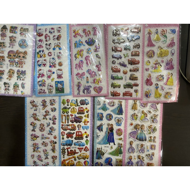 Jual Stiker timbul 3d kecil unicorn /pony / cars / paw patrol/fish ...