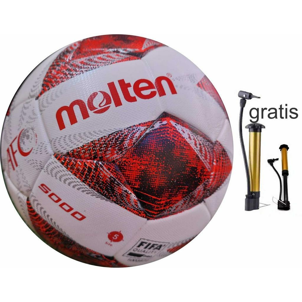 Jual BOLA SEPAK MOLTEN 5000 ORIGINAL TERBARU SIZE 5 FREE PENTIL JARING DAN POMPA BOLA | Shopee ...