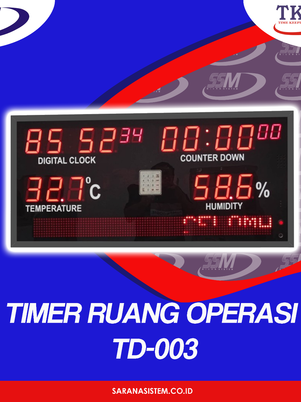 Jual Timer Ruang Operasi Type TD - 003 ( Sedia Layanan Custom ) | Shopee Indonesia