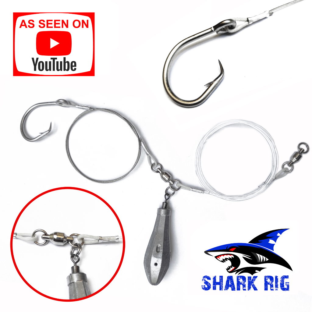 Jual Rangkaian Pancing Big Game Shark Rig BlacktipH Upgraded | Shopee ...