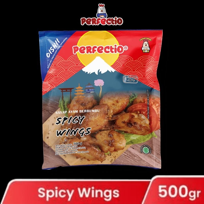 Jual Perfectio Spicy Chicken Wings | Berat Bersih 500gr | Shopee Indonesia