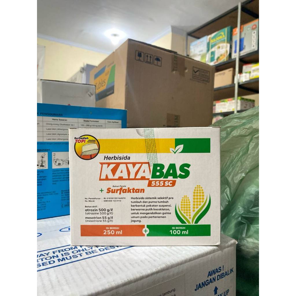 Jual KAYABAS 555 SC + SURFAKTAN HERBISIDA 250ML ( Atrazin 500 g/l ...