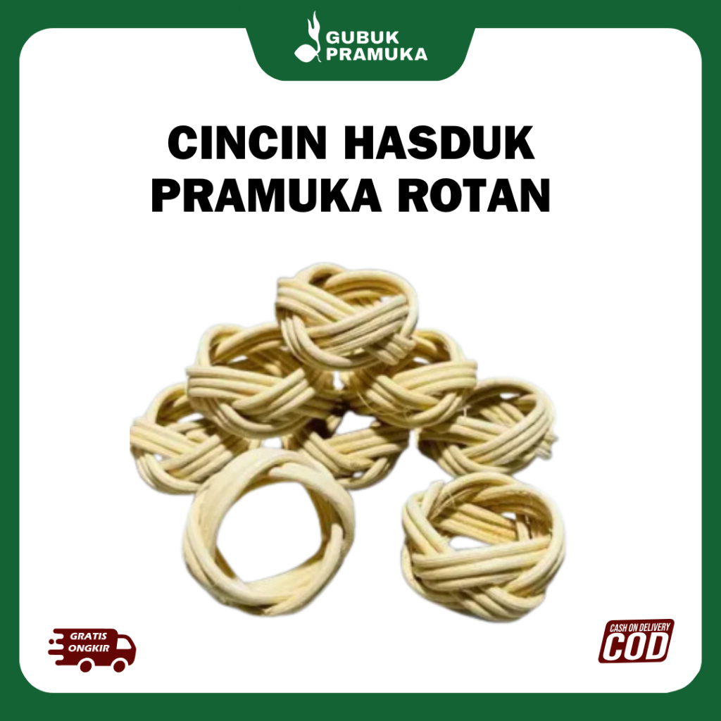 Jual Ring Hasduk Rotan Cincin Hasduk Pramuka Rotan Siaga Penggalang ...