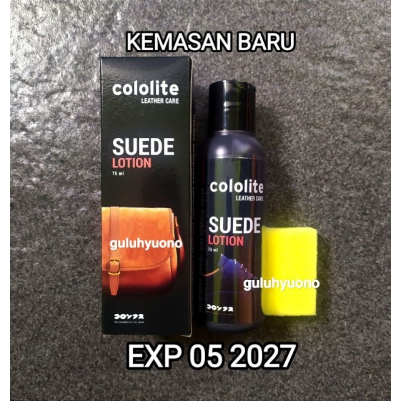 Jual COLOLITE SUEDE LOTION 75 ml - SPONGE BRUSH (EXTRA buble +Kardus ...