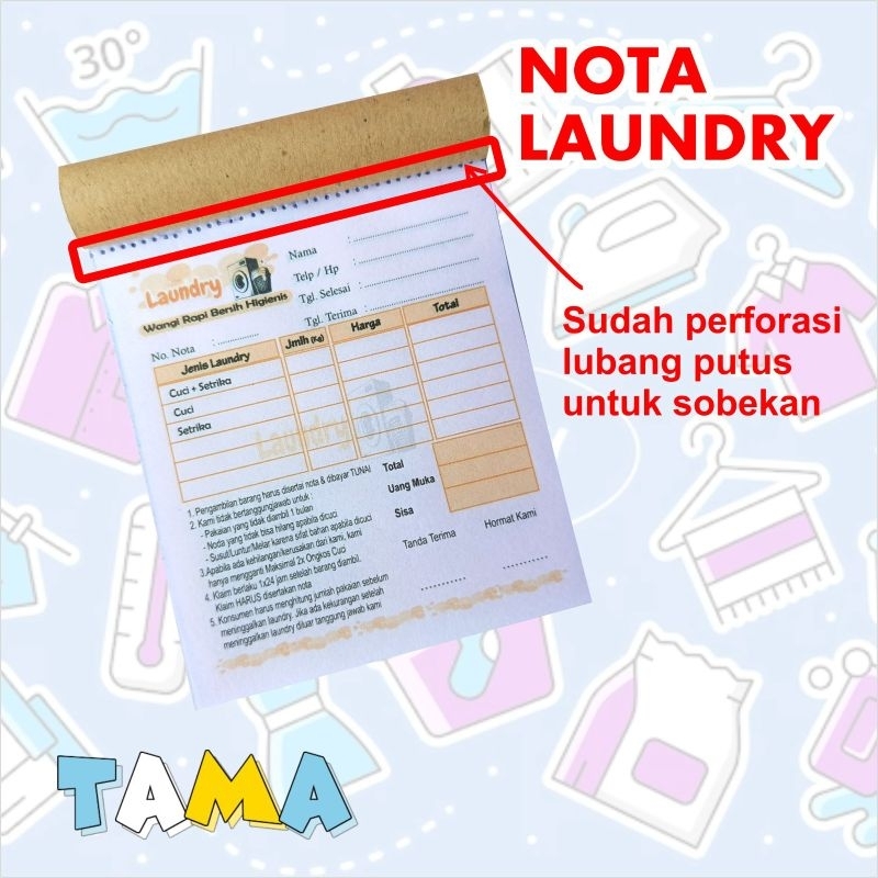 Jual Nota Laundry FULL COLOR 2 ply | Shopee Indonesia