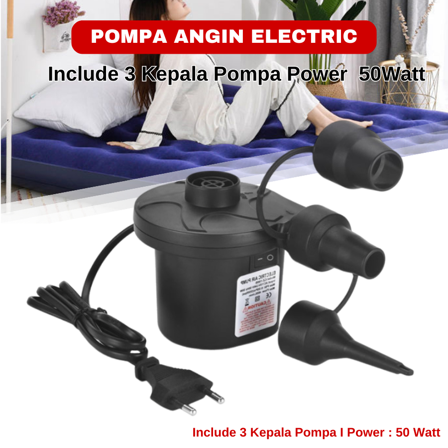 Jual Pompa Angin Listrik Vacum Bag/Pompa Kasur Angin Elektrik/Pompa ...