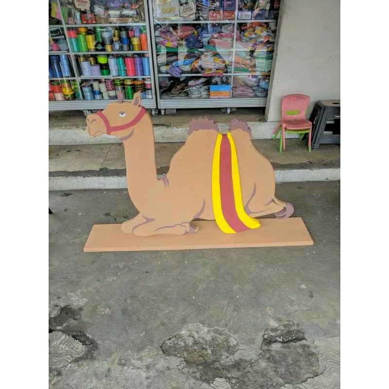 Jual PREMIUM DEKORASI BEDUG 3d backdrop LEBARAN IDUL FITRI UNTA CAMEL ...